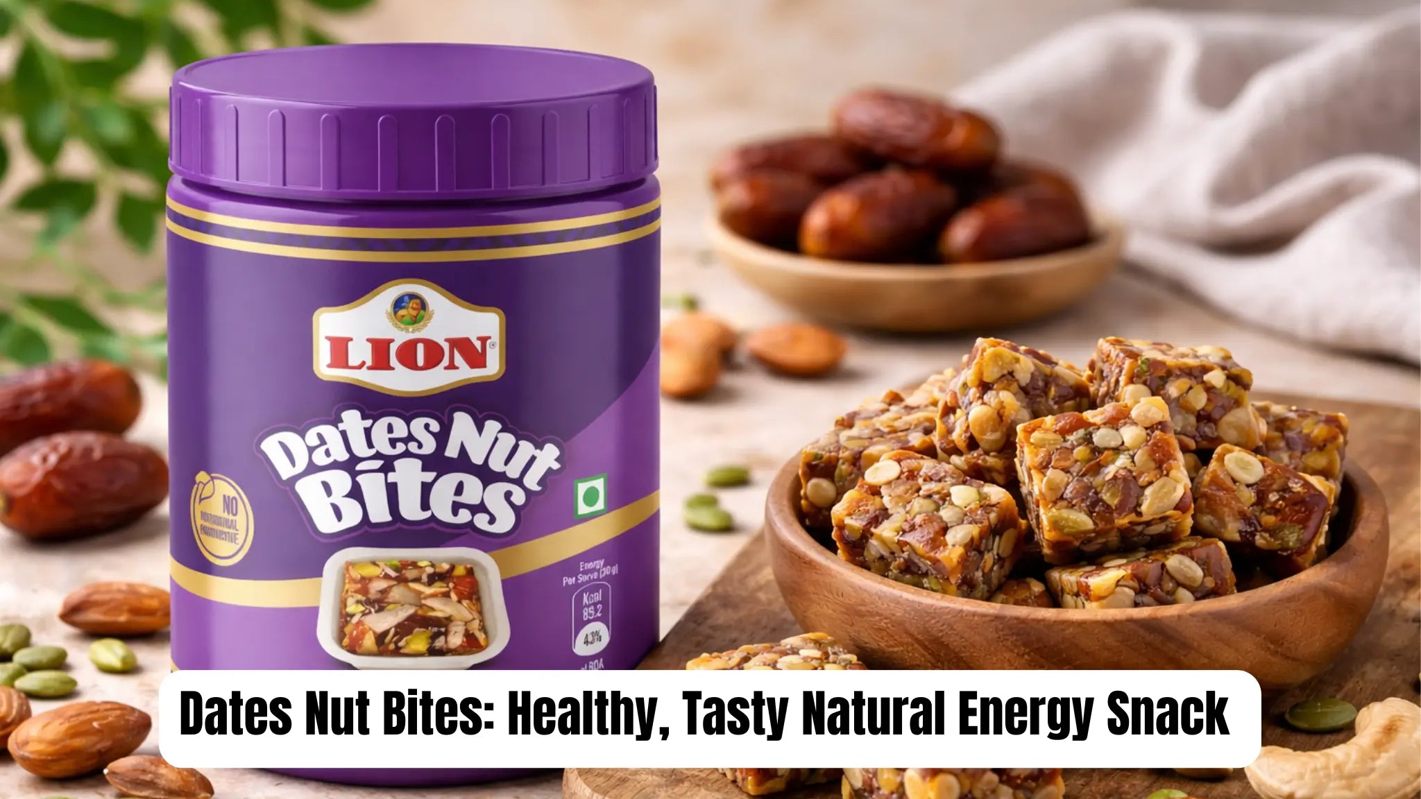 Dates Nut Bites: Healthy, Tasty Natural Energy Snack – Lion Dates