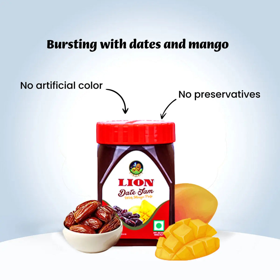 Lion Dates Jam with Mango Pulp
