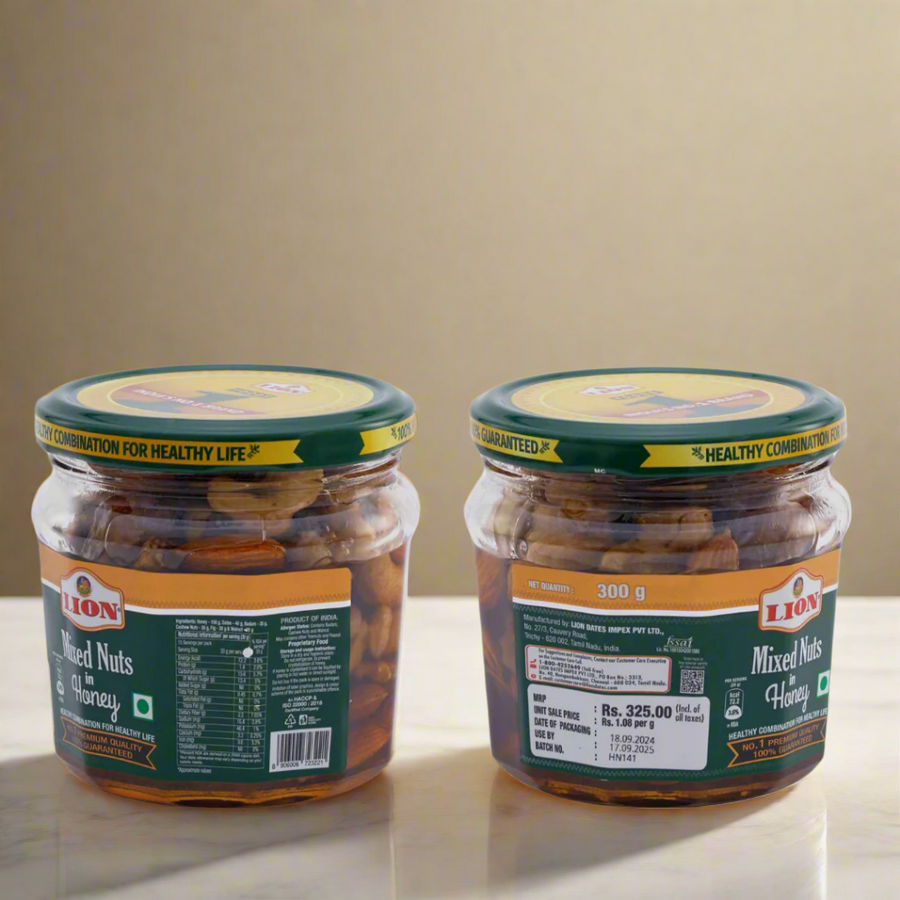 Lion Mixed Nuts in Honey | Nuts with Honey – Lion Dates